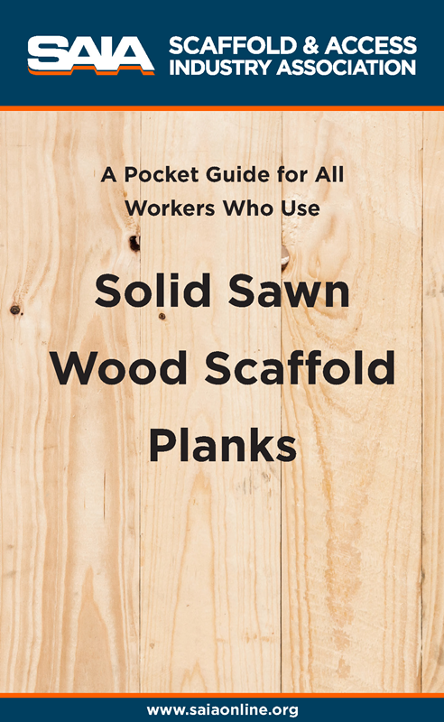Solid Sawn Wood Scaffold Plank Pocket Handbook